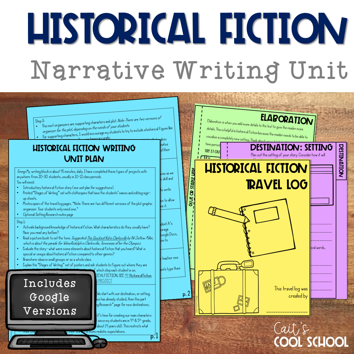 Writing Historical Fiction Narratives - Cait's Cool School