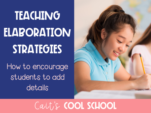 Strategies for Adding Details and Using Elaboration in Writing - Cait's ...
