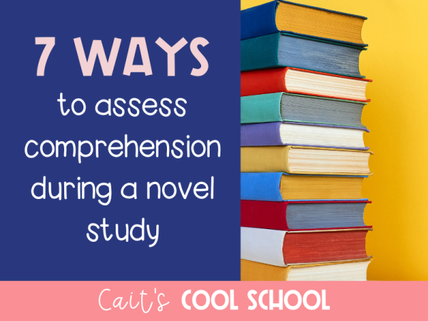 Seven Ways to Assess Comprehension for a Novel Study - Cait's Cool School
